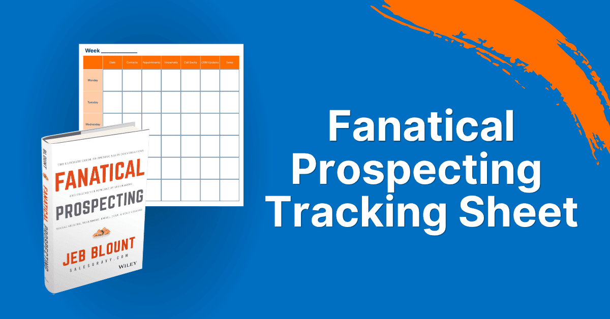 Fanatical Prospecting Call Tracking Sheet - Fanatical Prospecting